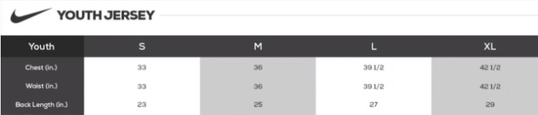 NFL Jersey Size Chart – Different Types & Comparison