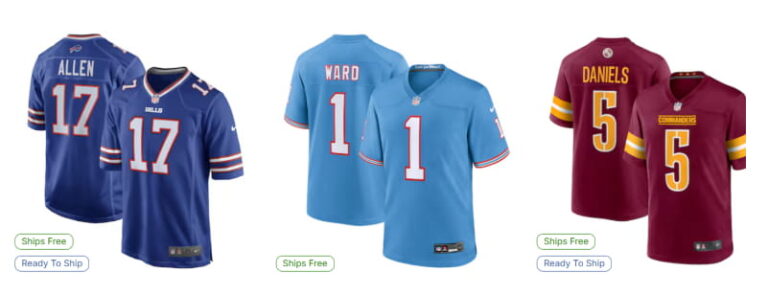 NFL Jersey Size Chart – Different Types & Comparison